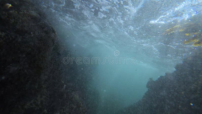 Underwater Waves at Shore Slow Motion 120fps Stock Video - Video of ...