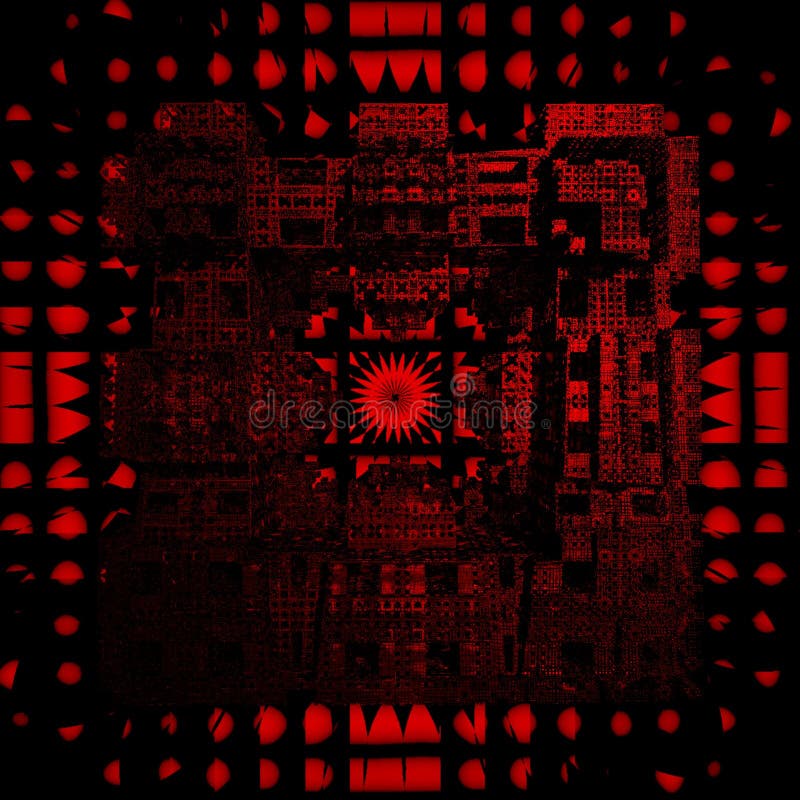 Underworld Matrix Box from Hell Stock Illustration - Illustration of ...