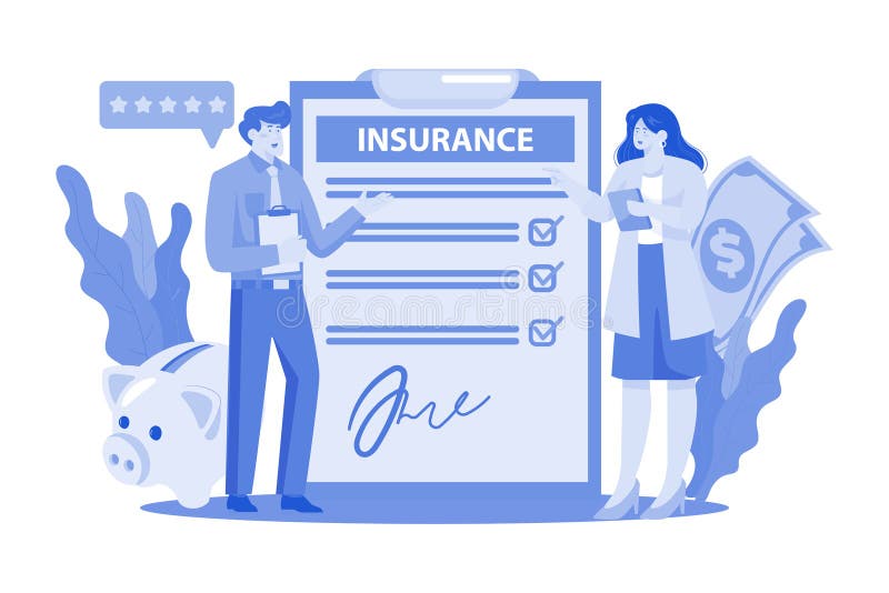 Underwriters Assess Insurance Risk and Determine Premiums Stock Vector ...