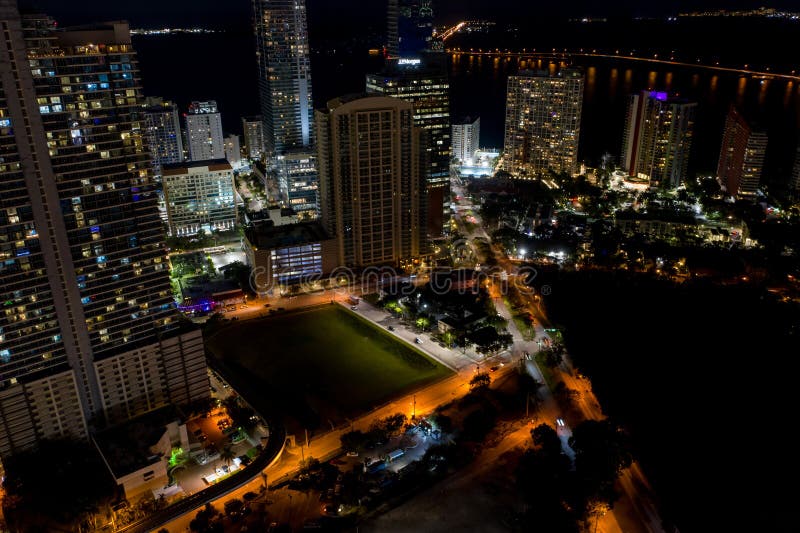 Undeveloped Land in a City with Highrise Buildings Editorial ...