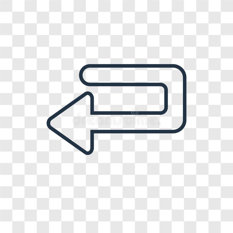 Undo Arrow Icon Vector Isolated on White Background, Logo Concept of ...