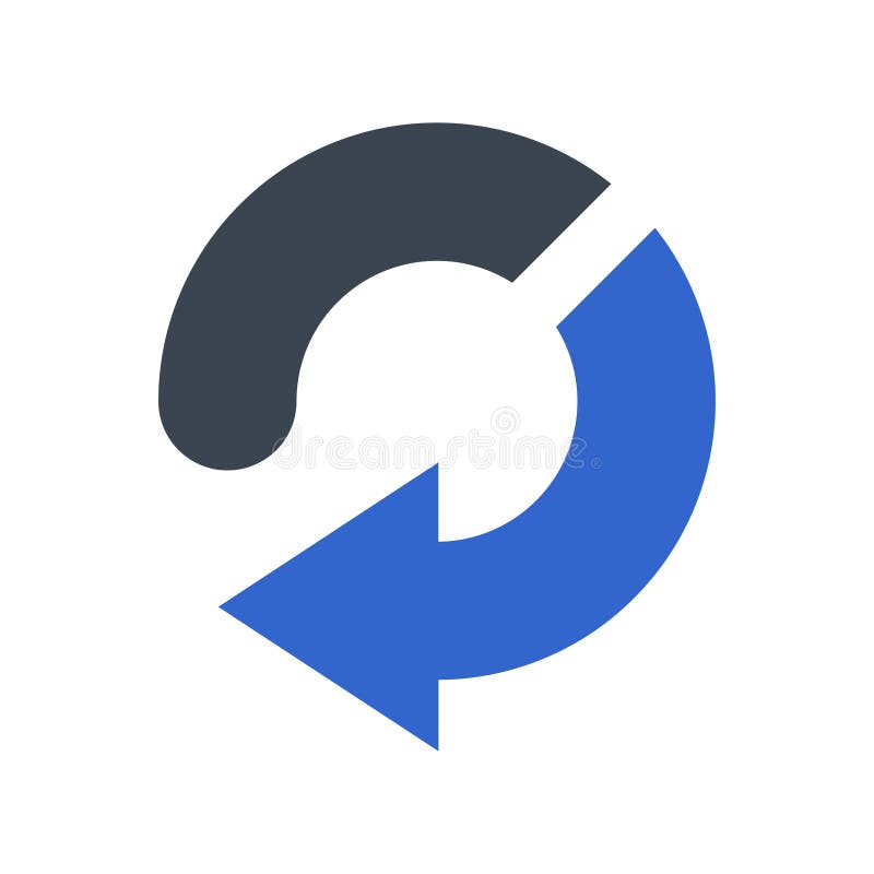 Undo arrow icon stock vector. Illustration of undo, symbol - 214659012