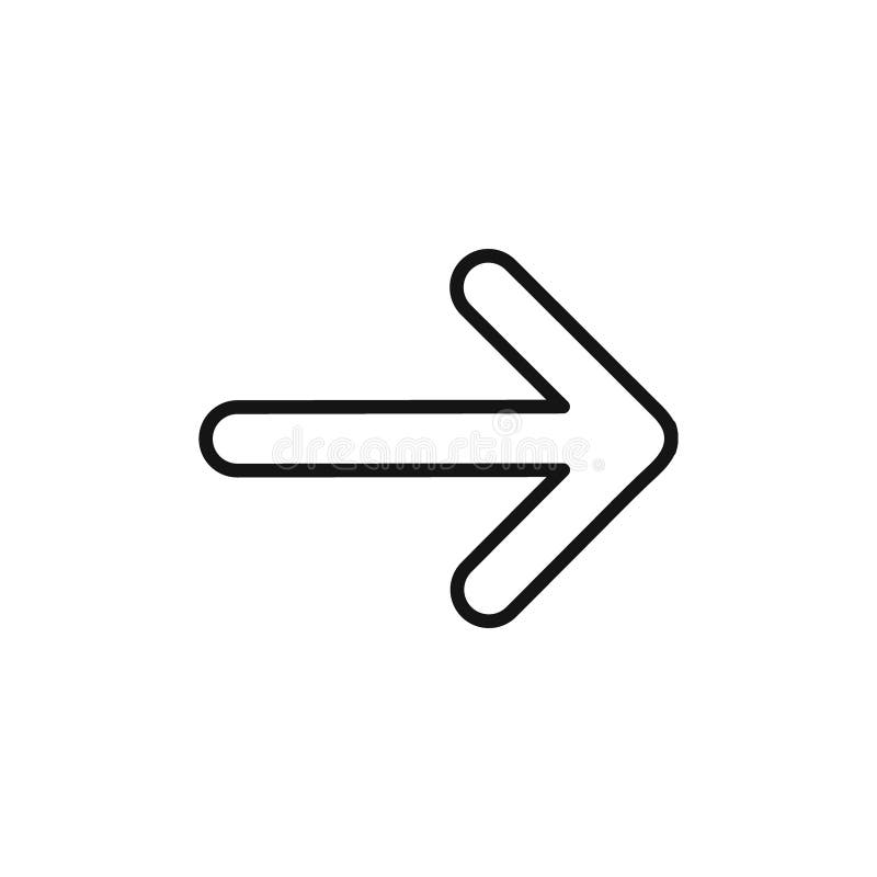 Undo Arrow Sign Logo Sign Vector Outline Stock Vector - Illustration of ...