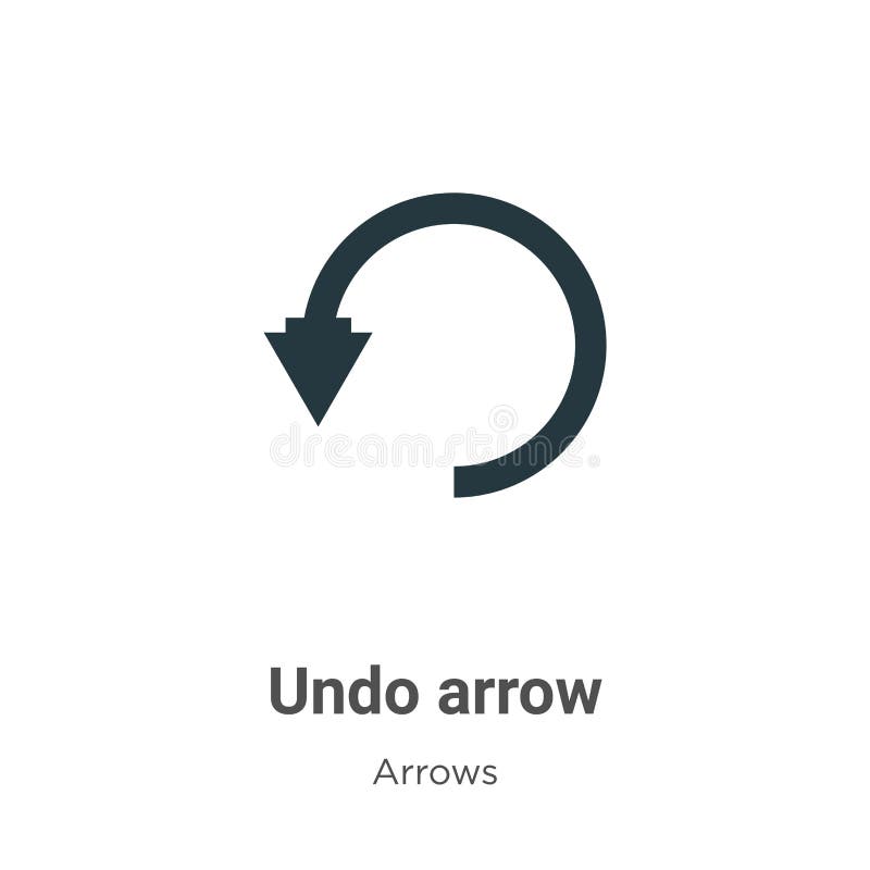 Undo Arrow Vector Icon On White Background. Flat Vector Undo Arrow Icon ...