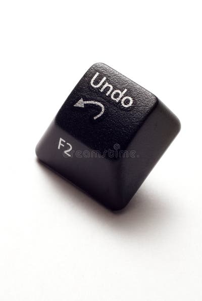 Undo Button from Computer Keyboard Stock Image - Image of regretful ...