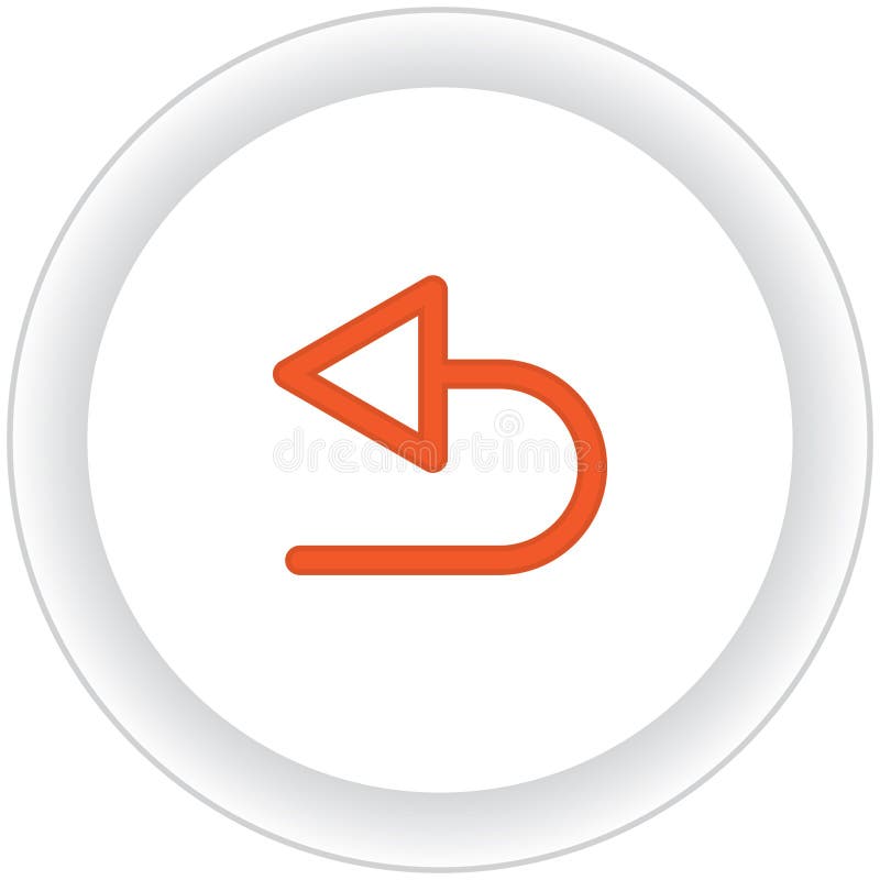 Undo Red Button Correct Fix Go Back Revise Mistake Error Stock ...