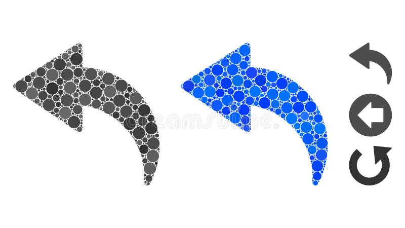 Undo Composition Icon of Circles Stock Illustration - Illustration of ...