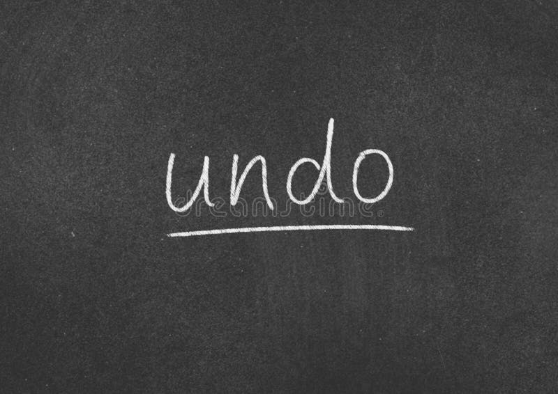 Undo Word on Wooden Cubes with Letters, and Calculator. Lifestyle and ...