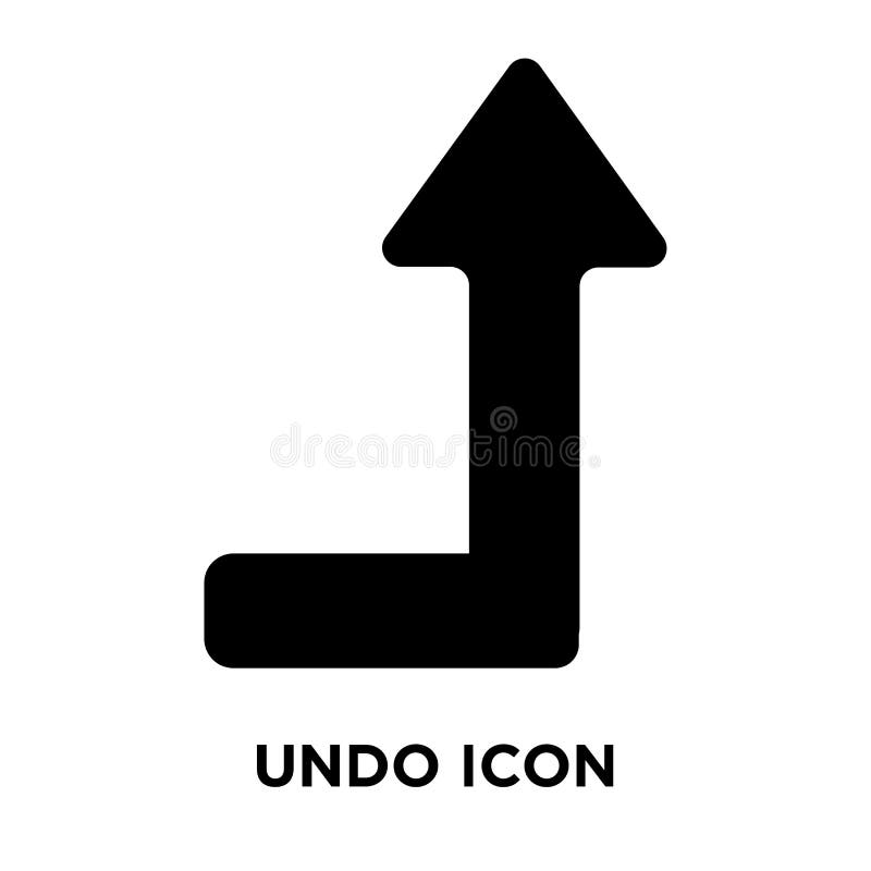 Undo Icon Vector Isolated on White Background, Logo Concept of U Stock ...
