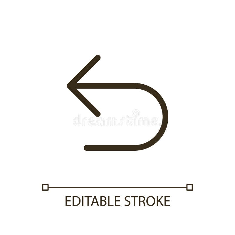 Undo Pixel Perfect RGB Color Ui Icon Stock Vector - Illustration of element, interface: 254031984