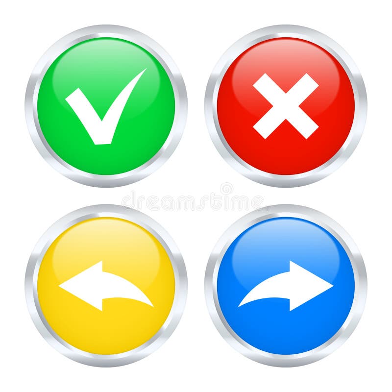 Undo and redo buttons stock vector. Illustration of icon - 53670348