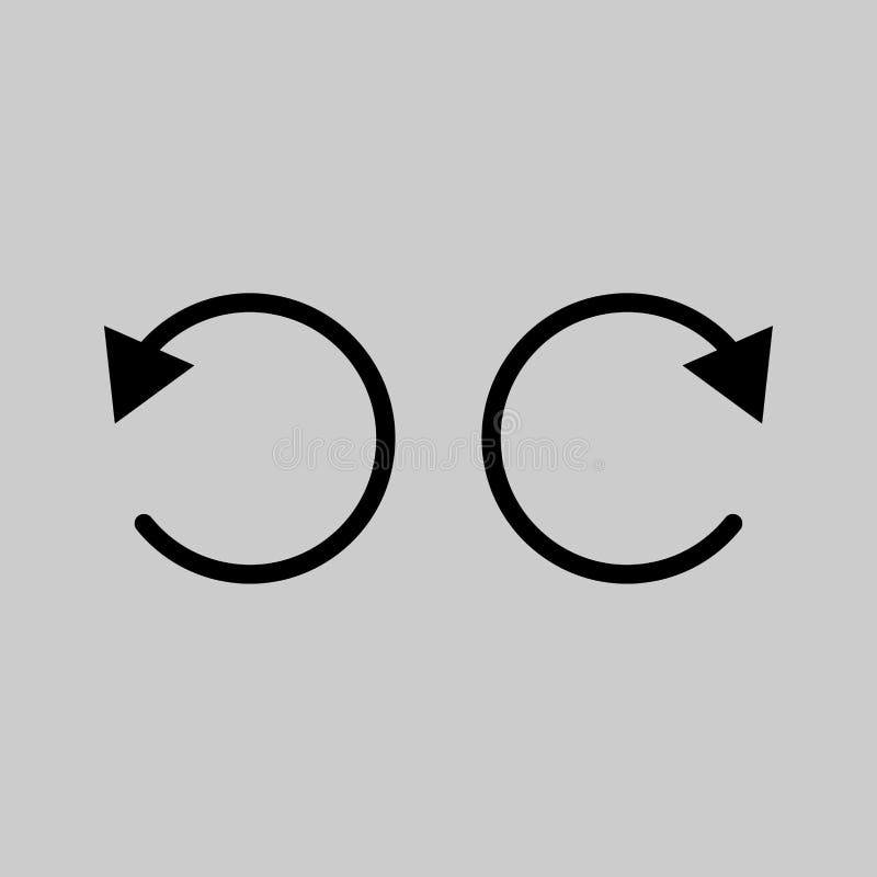 Undo and redo stock vector. Illustration of arrow, graphic - 131323302