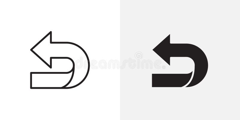 Undo vecor icon set stock vector. Illustration of invoice - 340377325