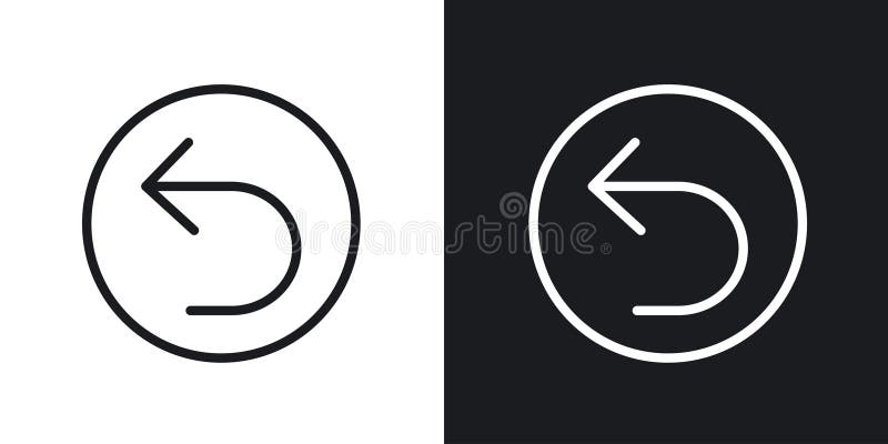 Undo vecor icon set stock vector. Illustration of icon - 340496358