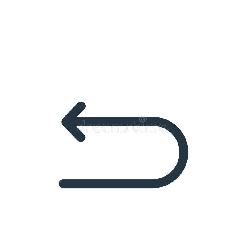 Undo vector icon. stock vector. Illustration of arrow - 225397480