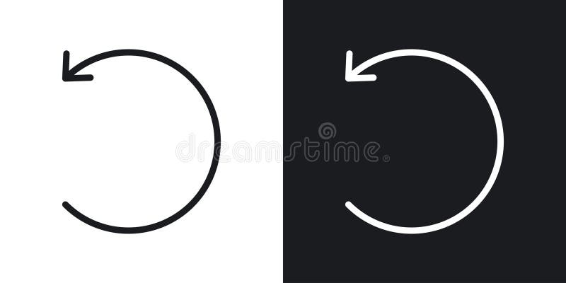 Undo icon stock illustration. Illustration of design - 341327193