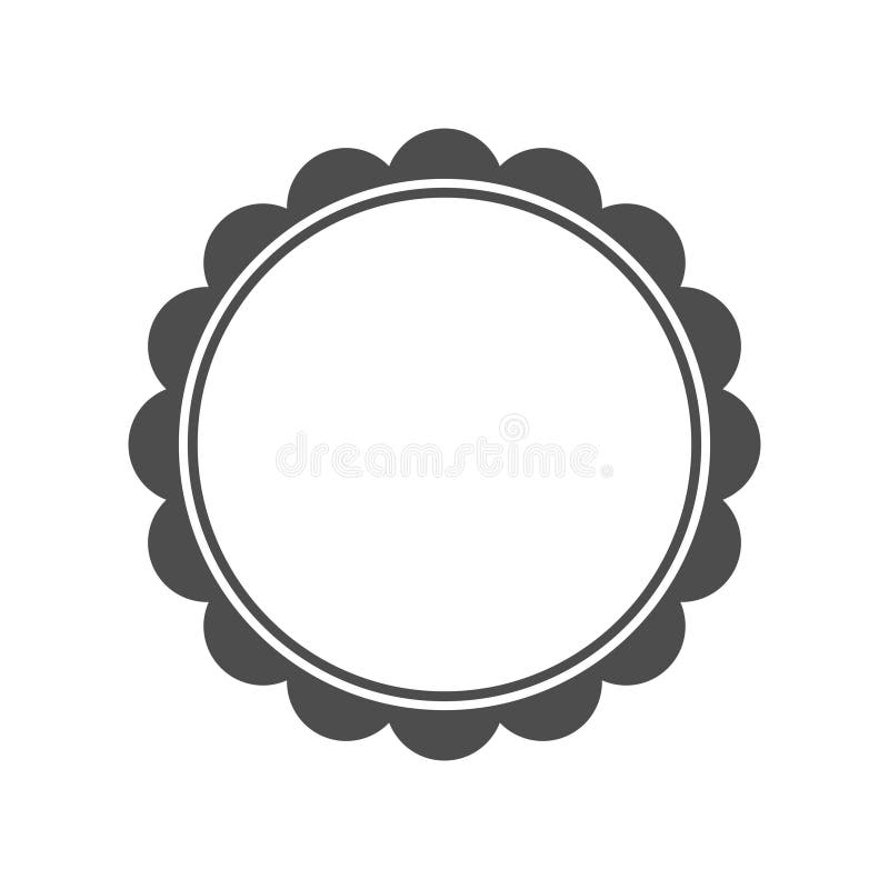 Undulate Frame with Blank Space Stock Vector - Illustration of frame ...