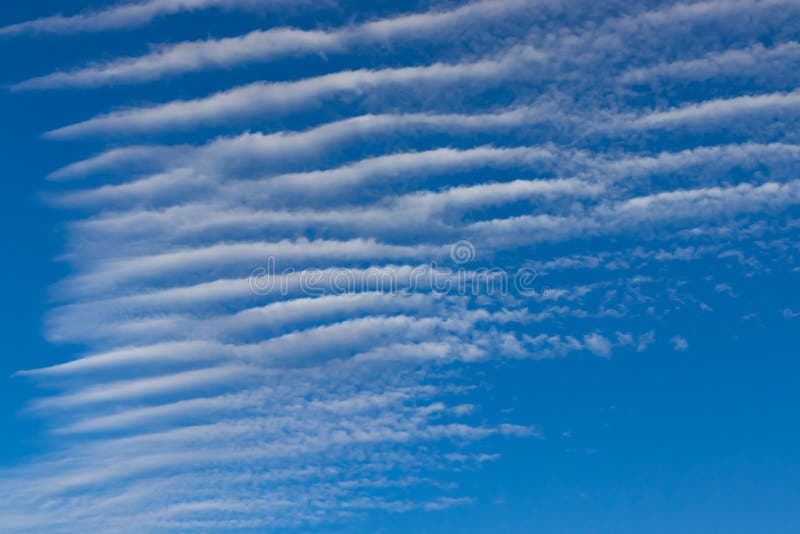 Undulated Cloud on a Blue Sky Background Stock Image - Image of high ...
