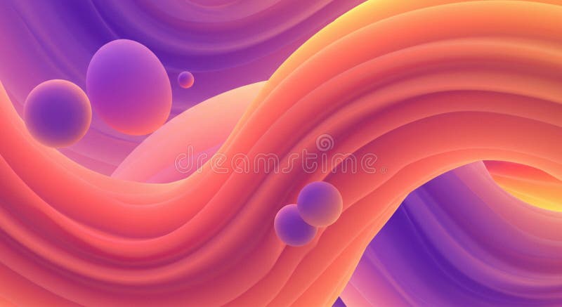 Undulating Abstract Shapes Blend Seamlessly with Spherical Elements ...