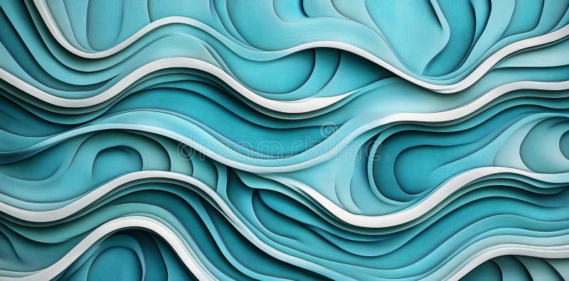 The Undulating Blue Waves Produce a Stunning Texture that Evokes the ...