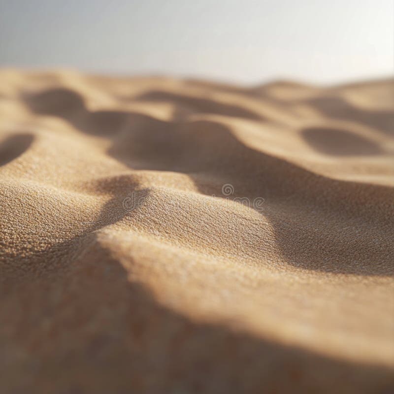 Close-up of Desert Sand Dunes with Textured Surface in Sunlight Stock ...