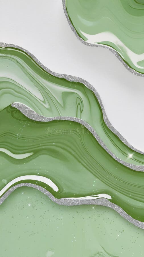 Undulating Green Waves Create a Mesmerizing Pattern Stock Illustration ...