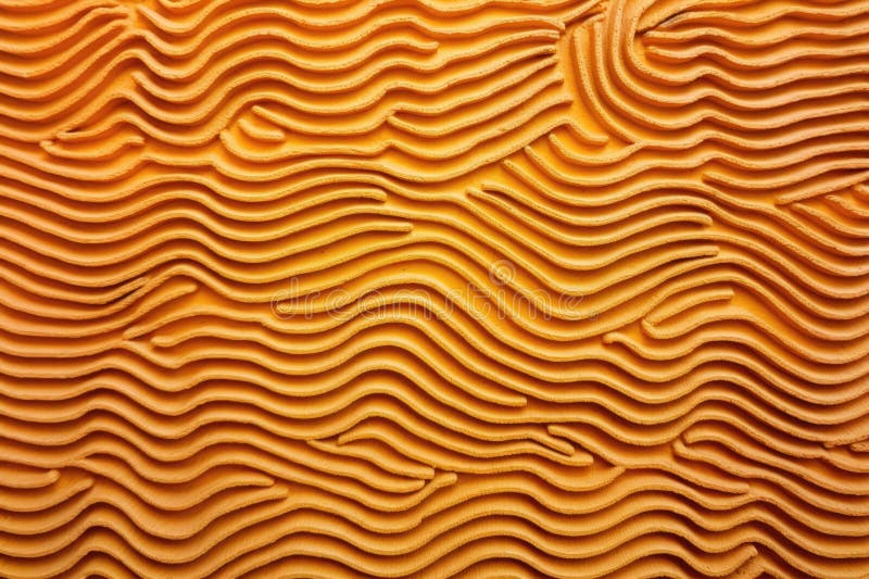 Undulating Pattern on an Orange Brick Wall Stock Photo - Image of ...