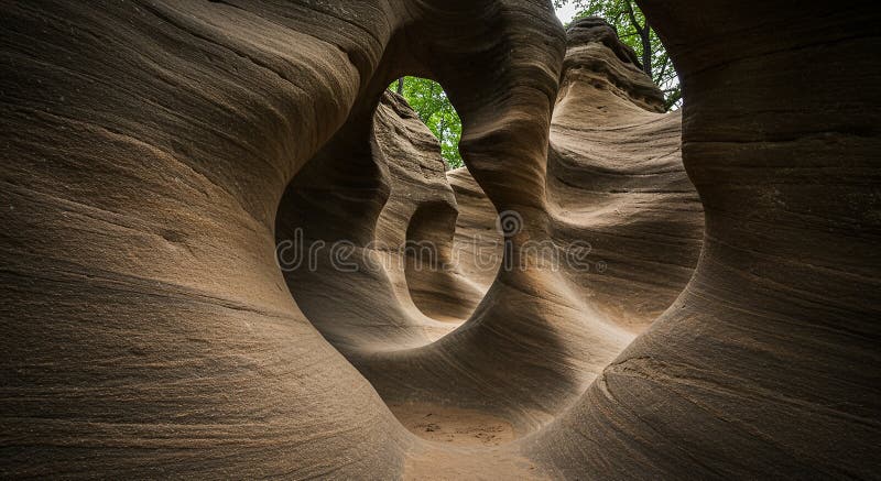 Undulating Sandstone Formations Create a Stunning Natural Corridor ...