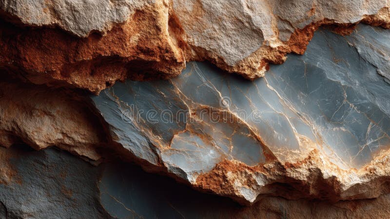 Undulating Slate Surface with Mineral Flecks Stock Illustration ...