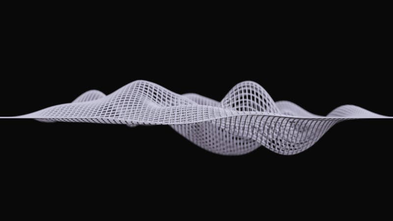 Undulating Sound Wave Animation. Stock Footage - Video of wave ...