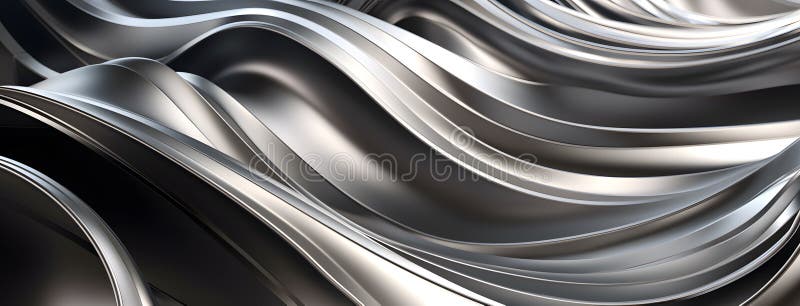 Undulating Threads of Liquid Metal Intertwining To Form a Sleek, Modern ...