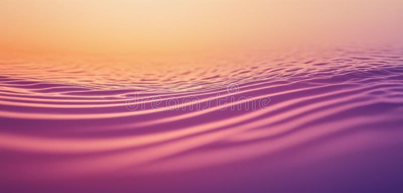 The Undulating Water Surfaceof As a Gradient of Beige and Purple Stock ...