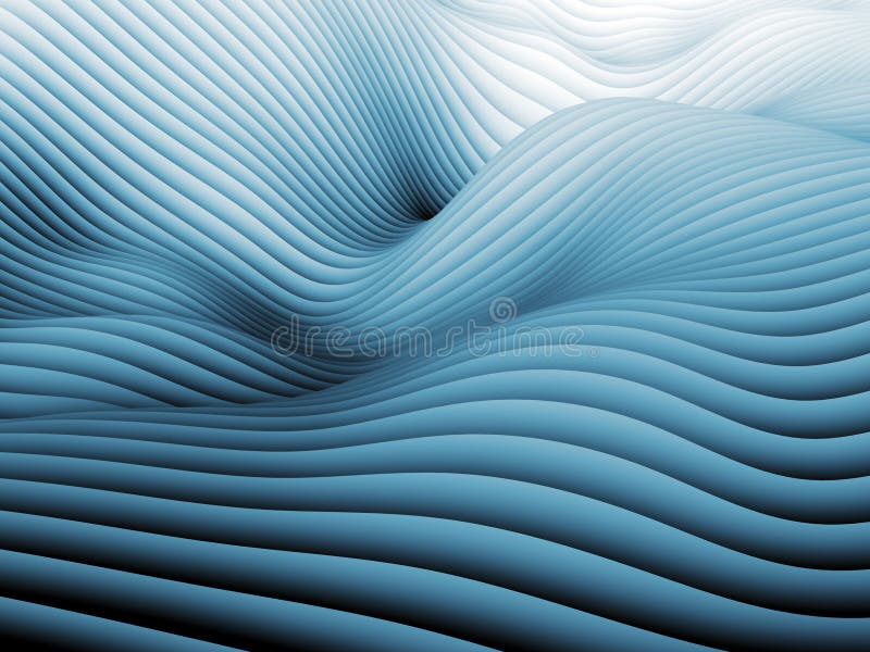 Undulating Wave Design Pattern Stock Illustration - Illustration of ...