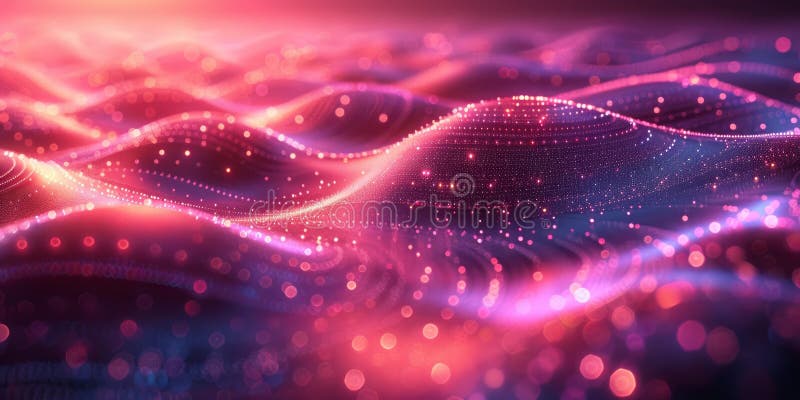 Undulating Wave of Light stock illustration. Illustration of shimmering ...