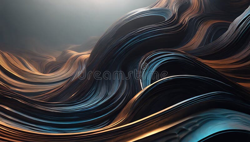 Waves of Emotion stock illustration. Illustration of reflects - 347971877