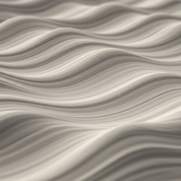Undulating Waves of Smooth, Light-colored Material Create a Textured ...