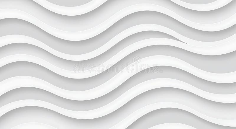 Undulating White Waves Pattern on a Light Gray Background Creates a ...