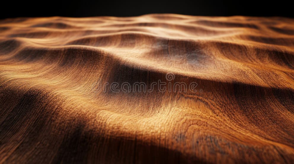 Undulating Wood Grain Surface Texture Display Stock Illustration ...