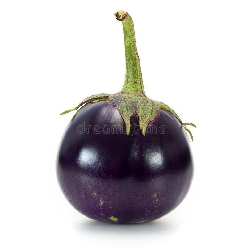 Aubergine ronde image stock. Image du légume, entier - 62791371