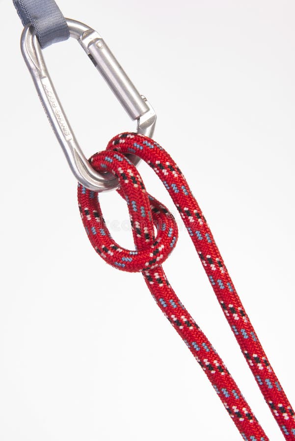 Une corde rouge photo stock. Image du isolement, loisirs - 73059918