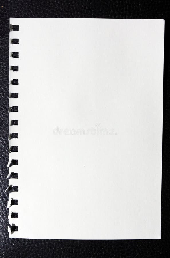 Une feuille de cahier photo stock. Image du conception - 17413768