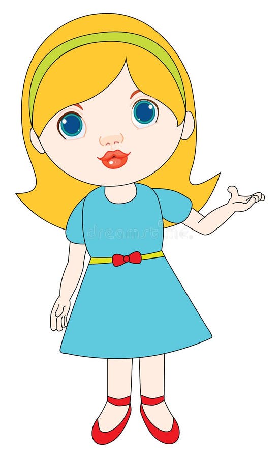 Une fille illustration de vecteur. Illustration du femme - 57720032