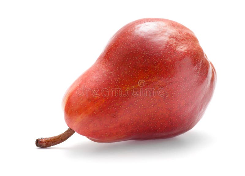 Une poire rouge image stock. Image du vivacité, coloré - 30506991