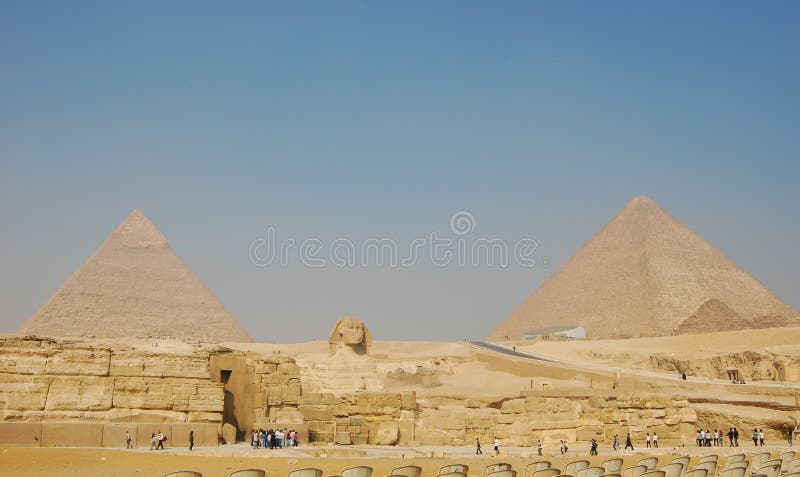 Une Vue Des Pyramides à Giza, Egypte Photo éditorial - Image du ...
