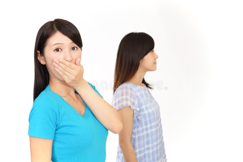 Uneasy Asian women stock image. Image of moody, dispirited - 135539697