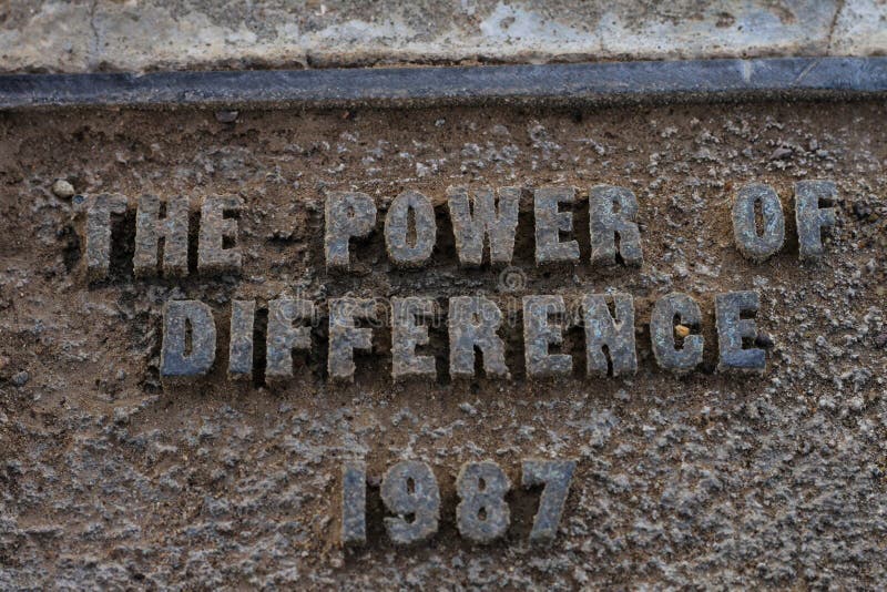 *unedited* the Power of Difference 1987 Stock Image - Image of unedited ...