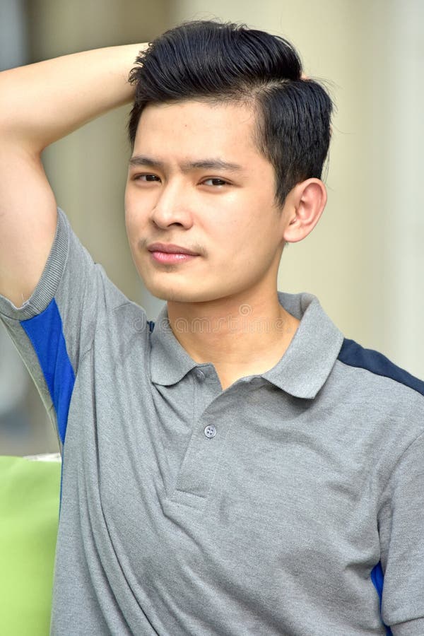 Unemotional Good Looking Diverse Boy Stock Image - Image of looking ...