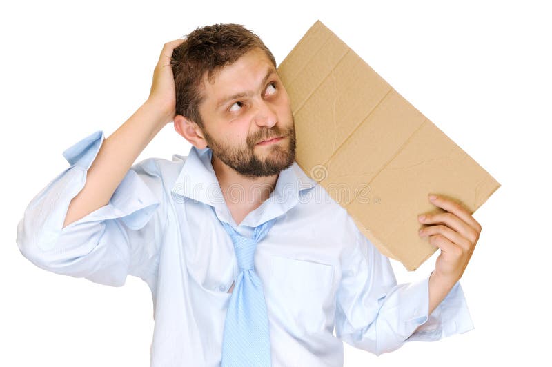 Unemployed stock photo. Image of poster, copy, recruitment - 25521390