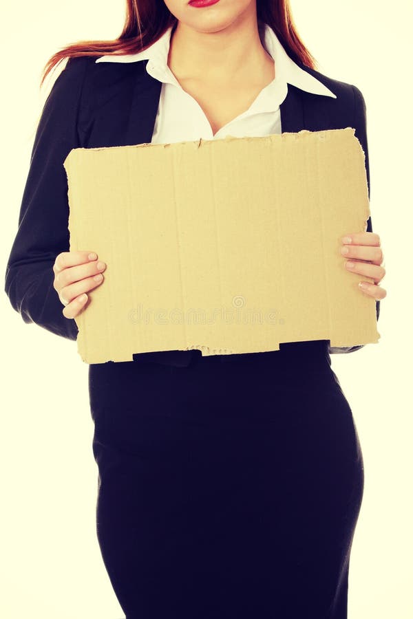 Unemployed stock image. Image of holding, businesswoman - 40676309