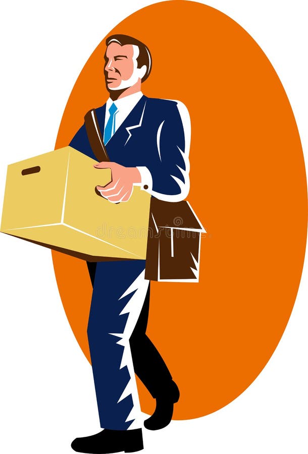 Unemployed man stock vector. Illustration of fired, unemployment - 8193505